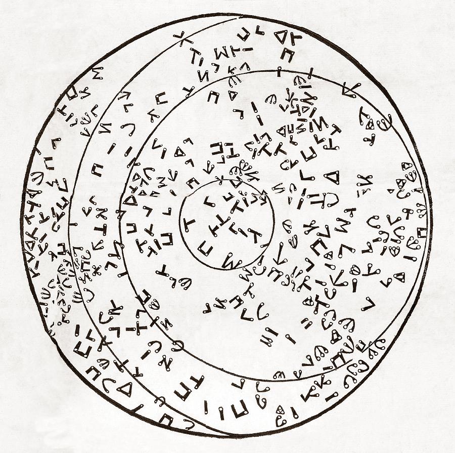 Star Map Using Hebrew Characters by Science Photo Library