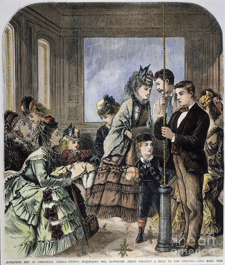 Steam Elevator, 1872 Photograph by Granger - Fine Art America