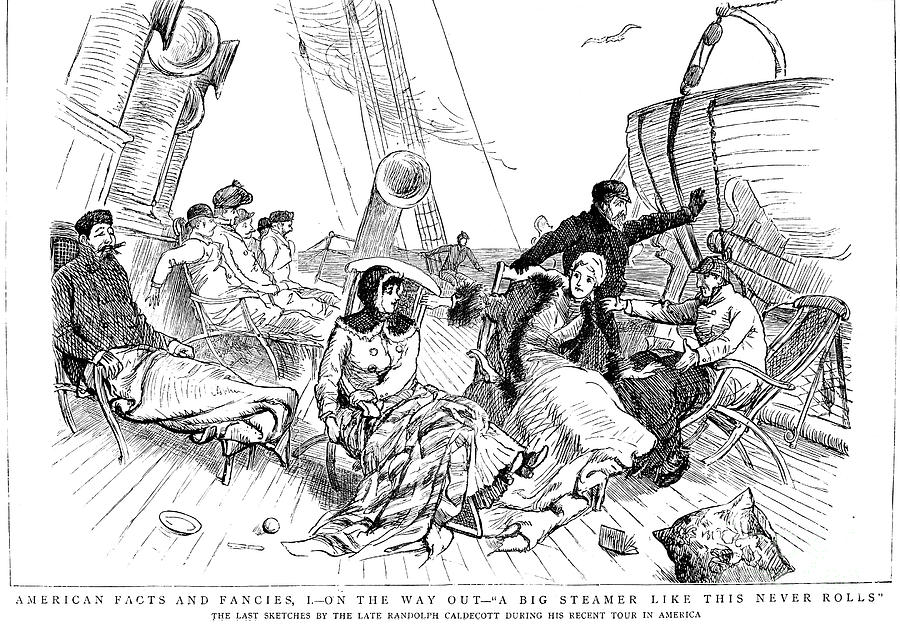 Steamship: Deck, 1886 Photograph by Granger - Pixels