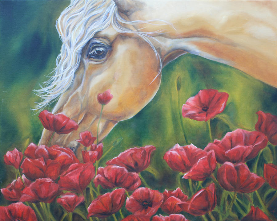 Stop and smell the Roses Painting by Lori Kuhn - Pixels