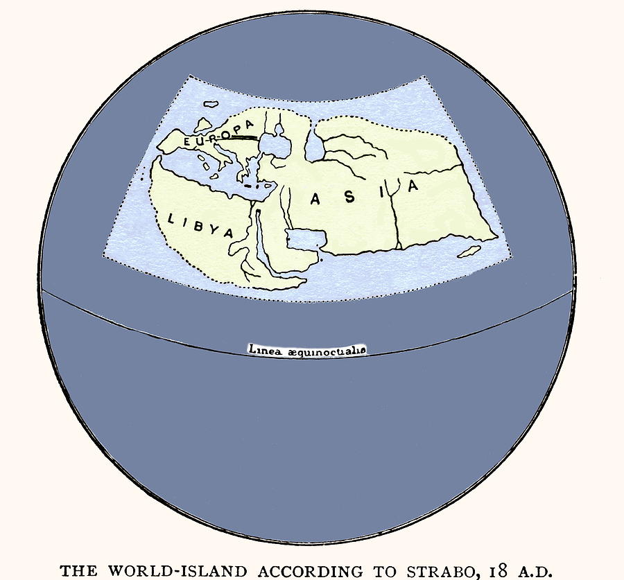 Strabo's Map From 18 Ad Photograph by Sheila Terry - Fine Art America