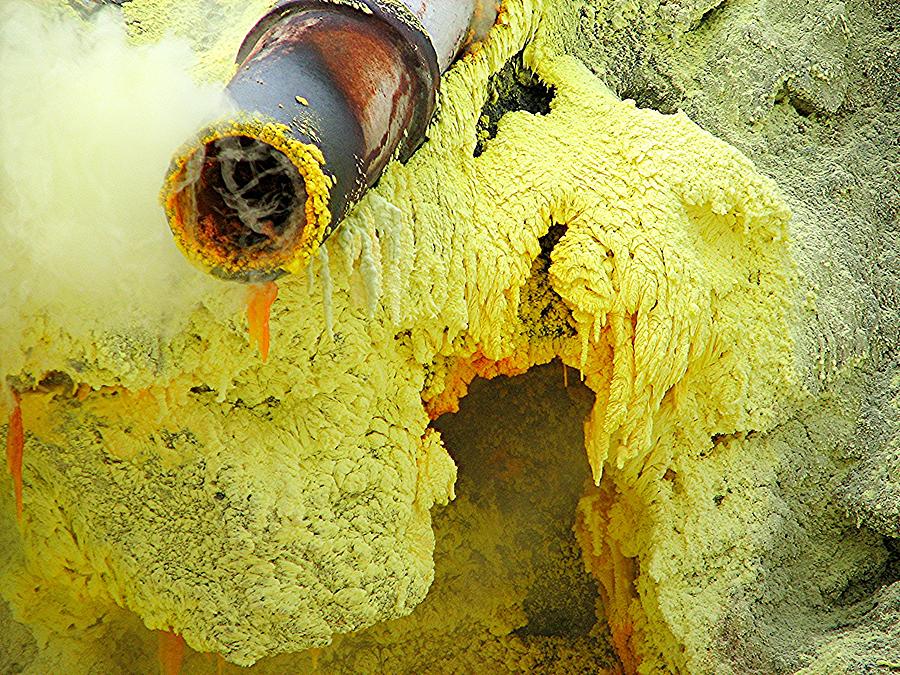 Sulfur Mine Java Photograph by David Rich | Fine Art America