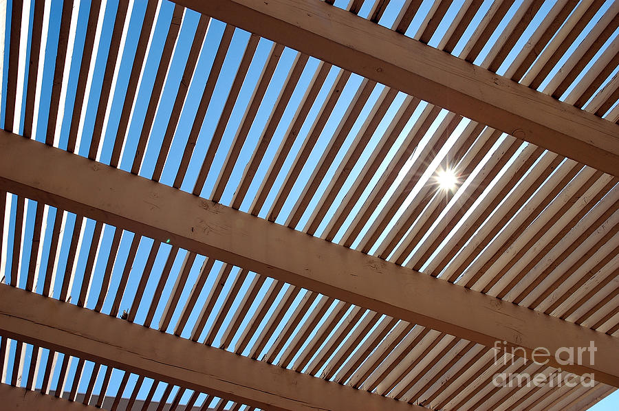 Sun peeking through wood slats Photograph by Micah May - Fine Art America