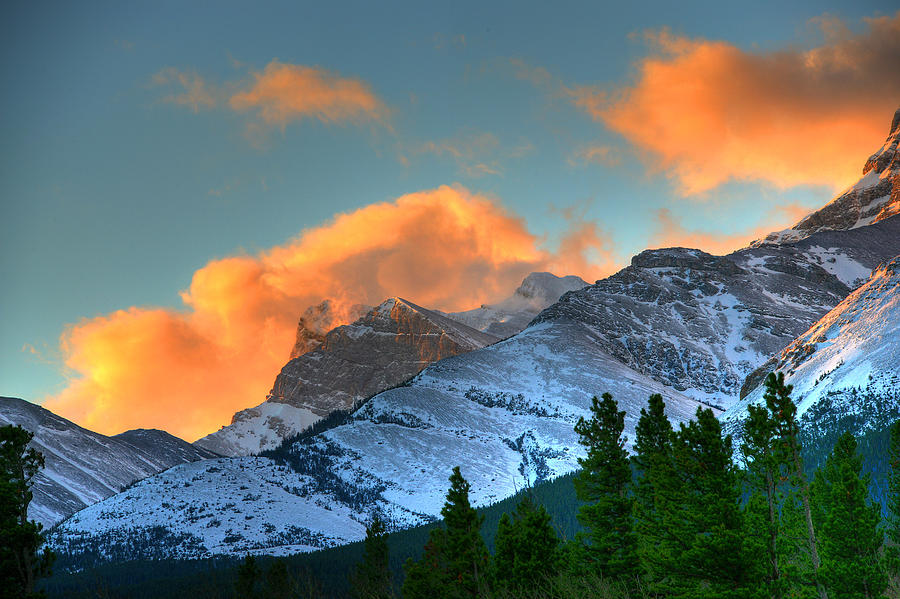 Sunrise Over Crowsnest Pass, Border Photograph by Robert Postma - Fine ...