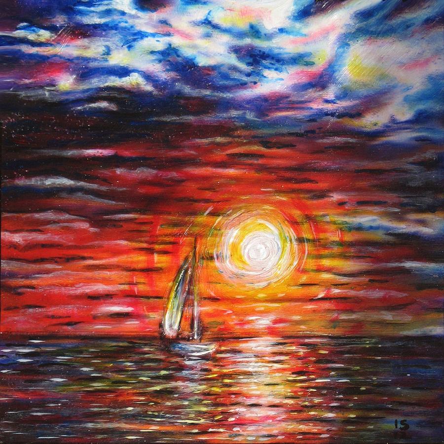 Sunset Painting by Eric Sosnowski | Fine Art America
