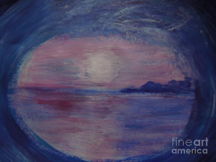 Sunset From Inside Wave Painting by Lam Lam - Fine Art America