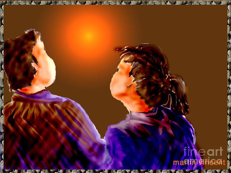 Sunset Digital Art by Martin Vincent - Fine Art America