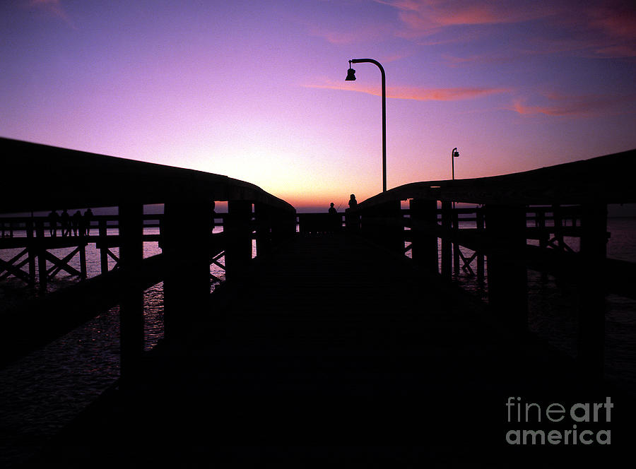 Sunset pier Photograph by Mike Nellums - Fine Art America