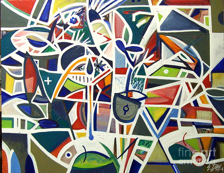 Supper Abstract Painting by E Dan Barker - Fine Art America