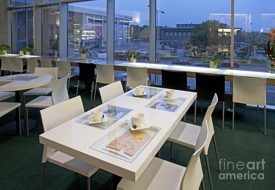 Table at an Upscale Cafe With a View Photograph by Jaak Nilson