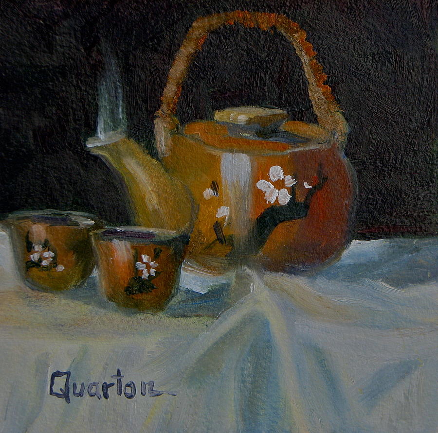 Tea for Two Painting by Lori Quarton - Fine Art America