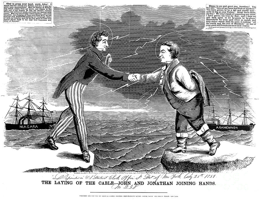 Telegraphy Cartoon, 1858 Photograph by Granger - Fine Art America Telegraphy Cartoon, 1858 Photograph by Granger - Fine Art America