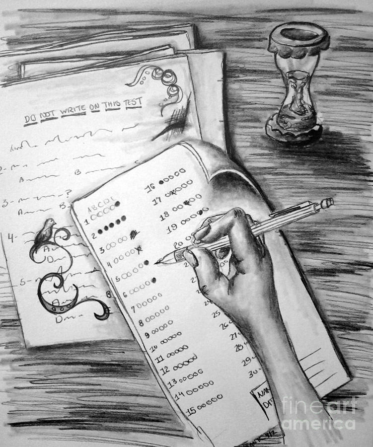 Testing Drawing by Tracy Glantz - Fine Art America