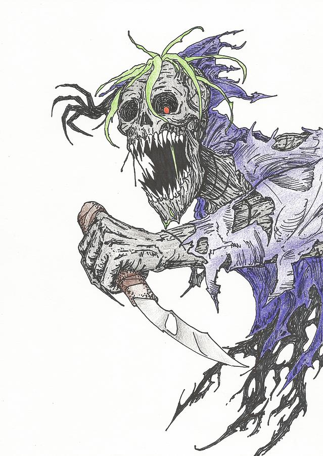 The Attack Drawing by Anthony McCracken - Fine Art America