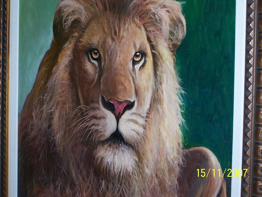 The Lion Painting by Wayne Webberbauer | Fine Art America