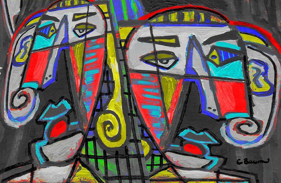 The Models Painting by C Baum - Pixels