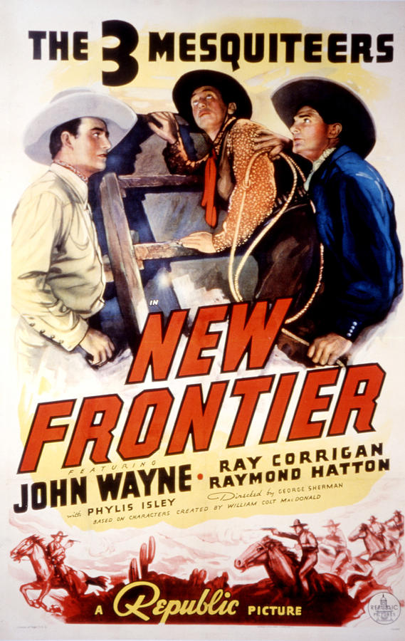 The New Frontier, John Wayne, Raymond Photograph by Everett - Fine Art ...