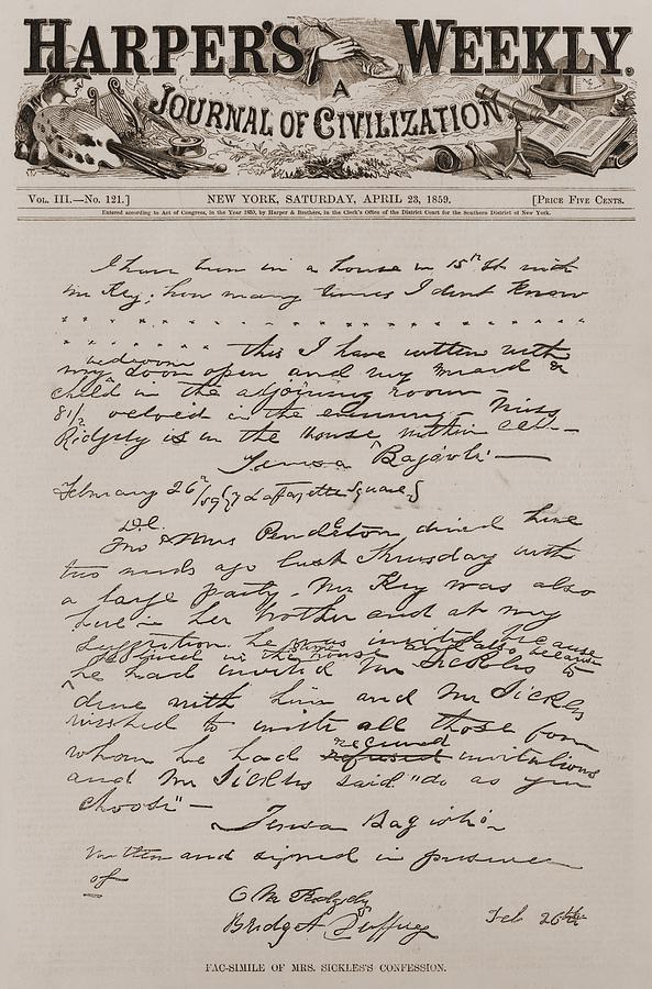 The Sickles-key Murder Case Photograph by Everett - Pixels