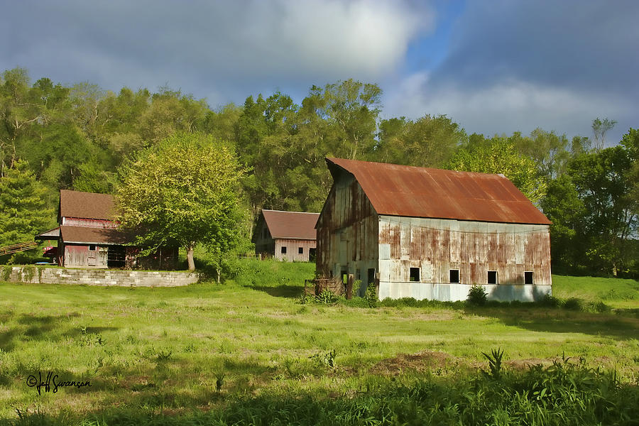Three Barns in One Photograph by Jeff Swanson - Fine Art America