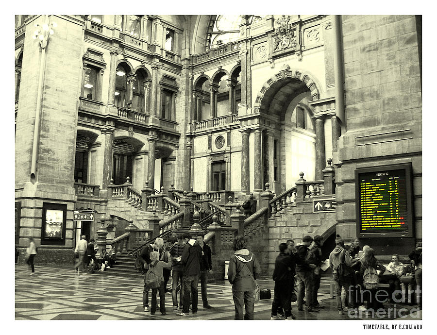 Timetable Photograph by Enrique Collado - Fine Art America