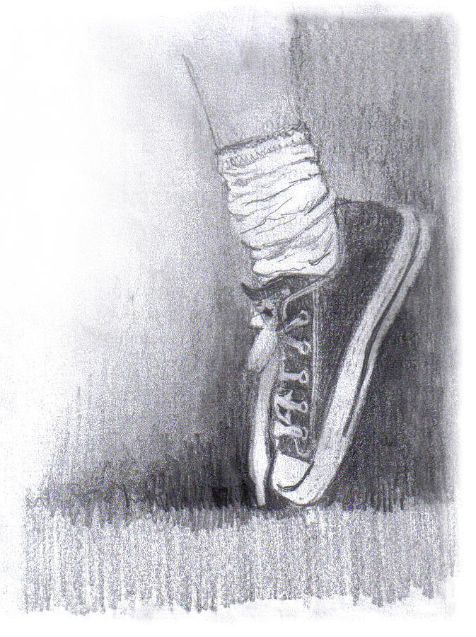 Tiptoe Drawing by Di Fernandes