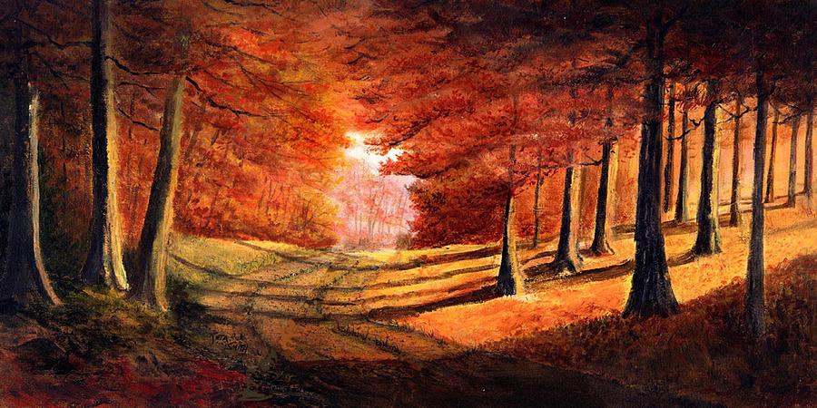 Tree Shadows Painting by Rita Smith - Fine Art America