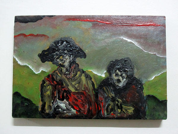 Two beggars Painting by David Wei - Fine Art America