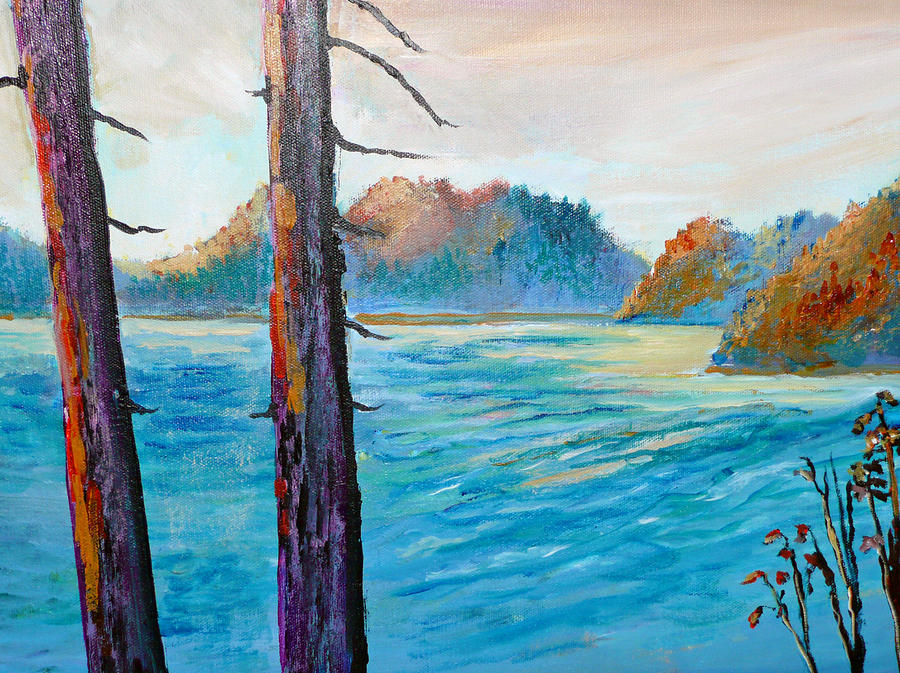 Two Trees Painting by Mary Pearson - Fine Art America