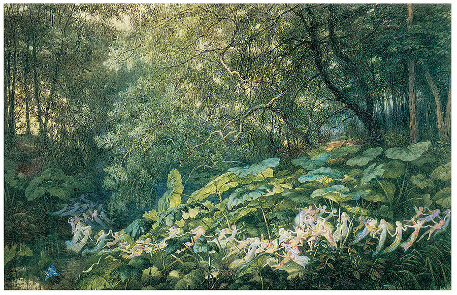 Under the Dock Leaves Painting by Richard Doyle - Pixels