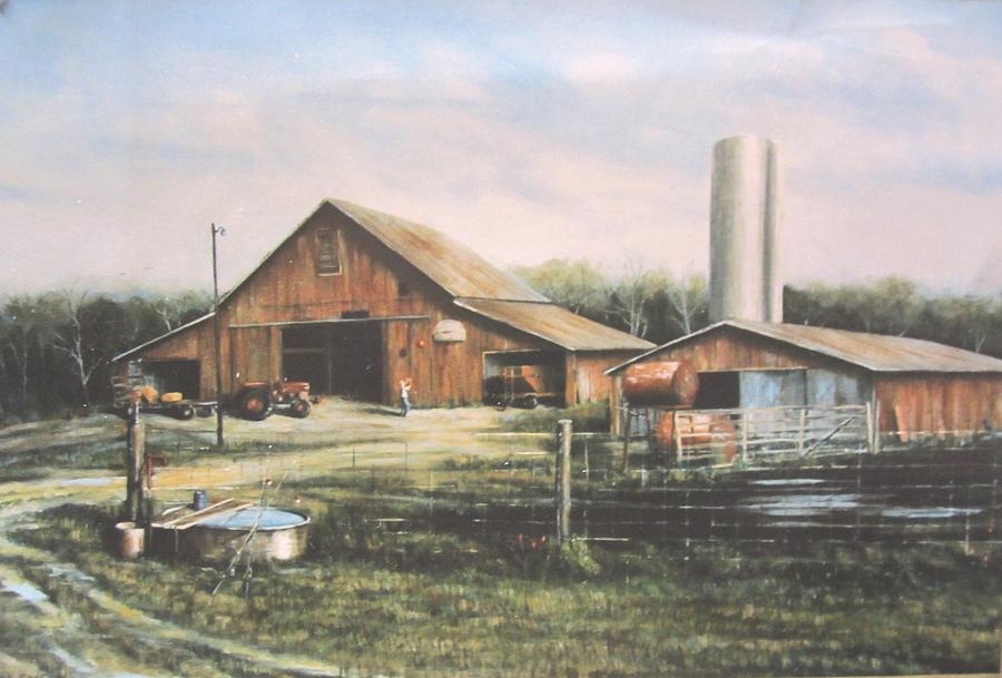 Up Home Barn Painting by Patrick Sims - Pixels