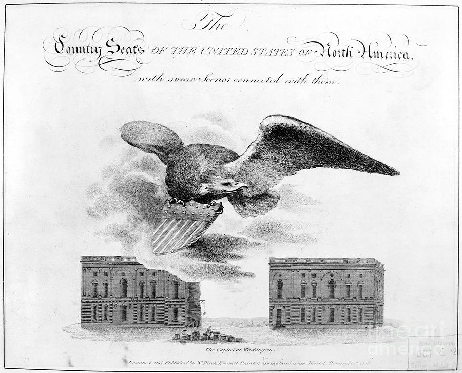 U.s. Capitol, 1808 Photograph by Granger | Fine Art America