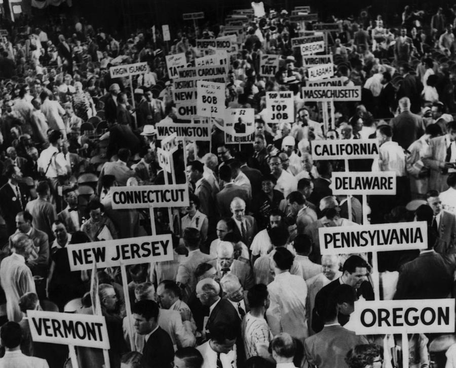 Us Elections. The Floor Photograph by Everett - Pixels