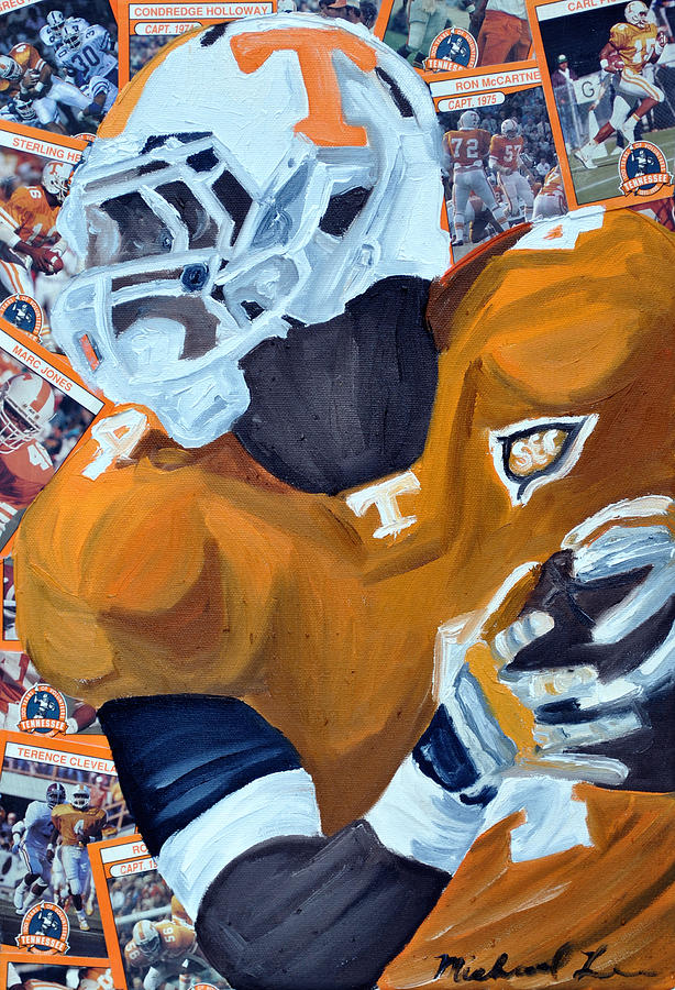 UT Runningback Painting by Michael Lee - Fine Art America