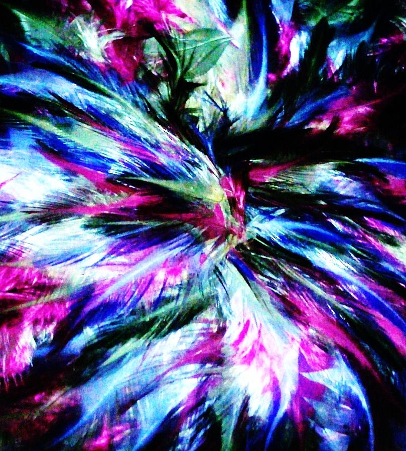 Vintage Feather Explosion Photograph by Unique Consignment - Fine Art ...