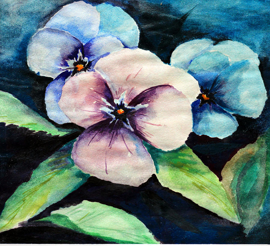 Violets Painting by Agata Jenko - Fine Art America
