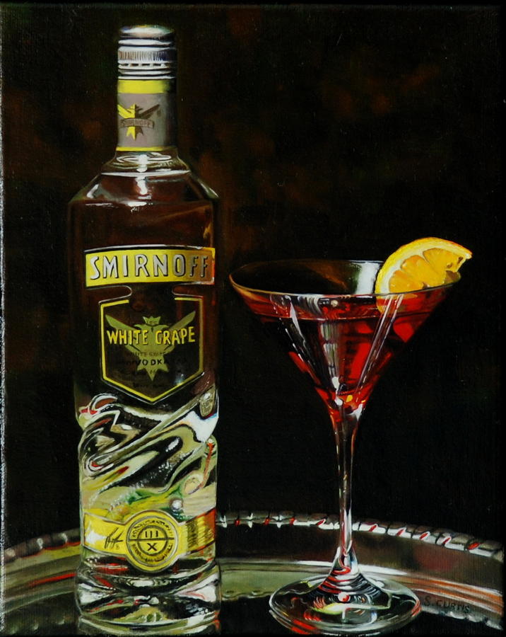 Vodka Painting by Stuart Curtis - Pixels