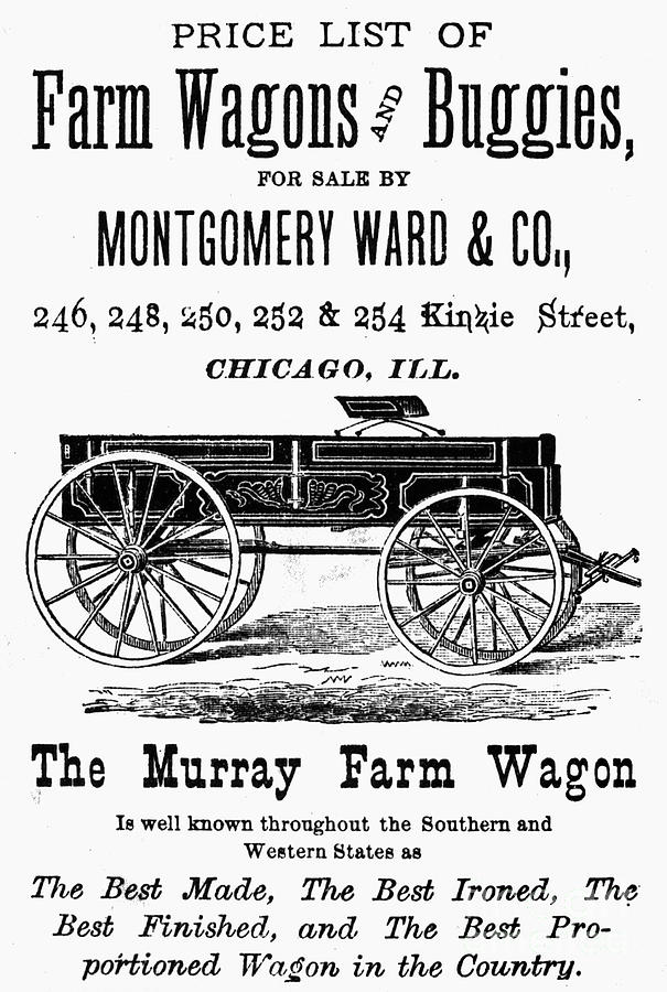 Wagon Advertisement, 1875 Photograph by Granger - Pixels