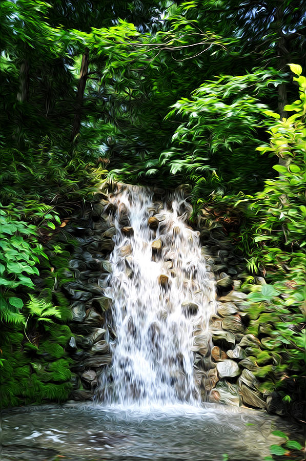 Waterfall in Spring Photograph by Bill Cannon - Fine Art America