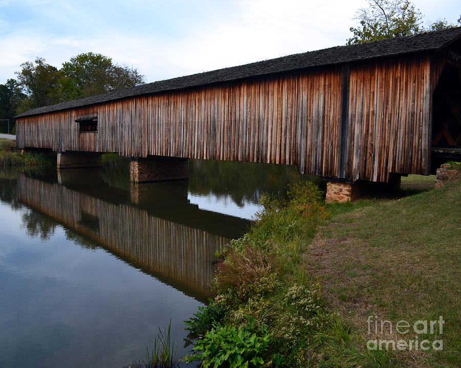 Watson Mill Covered Bridge-Reflection Photograph by Eva Thomas - Fine ...