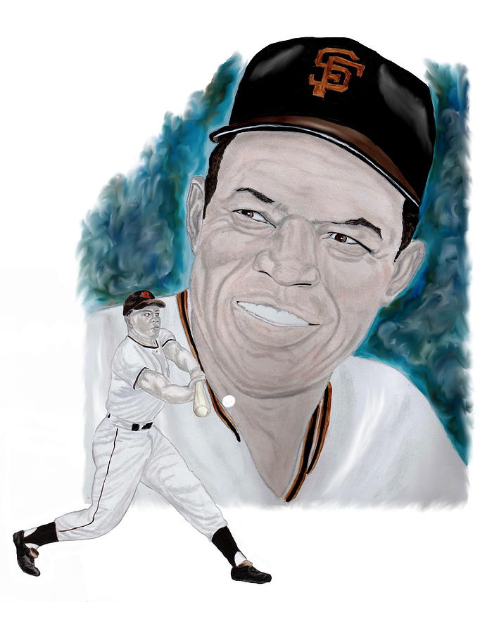 Willie Mays Painting by Steve Ramer - Fine Art America Willie Mays Painting by Steve Ramer - Fine Art America