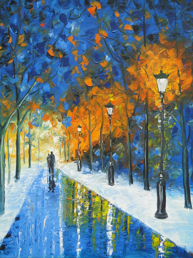 Winter Reflections Painting by Charles Vaughn - Fine Art America
