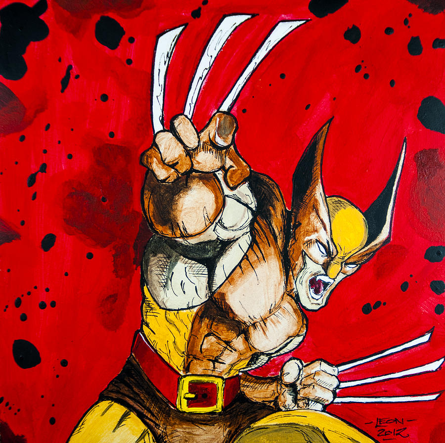 Wolverine Painting by Chris Leon | Fine Art America