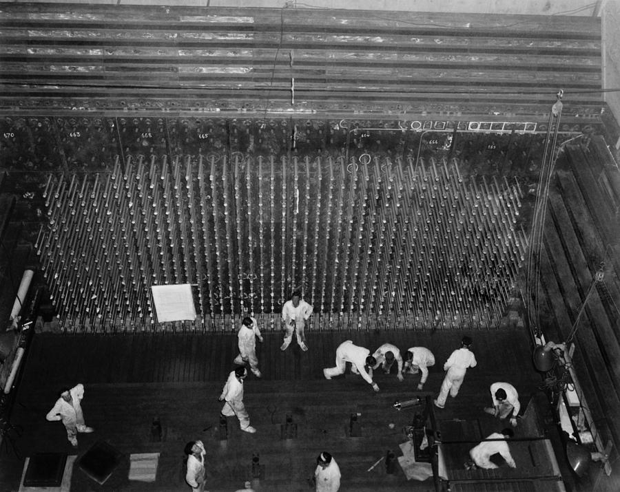 Workers Laying Up The Graphite Core Photograph by Everett - Fine Art ...