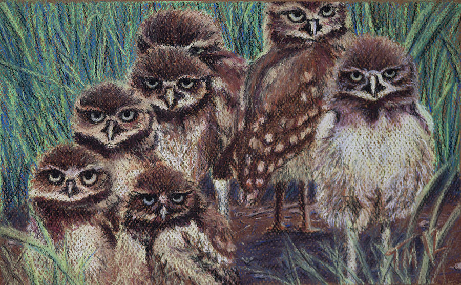 Young Burrowers Pastel by Thomas Maynard - Fine Art America