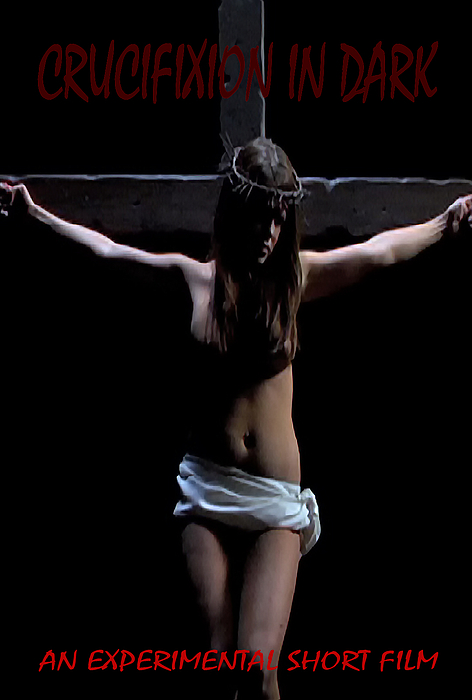 Dark Crucifixion Poster Beach Sheet by Ramon Martinez | Pixels