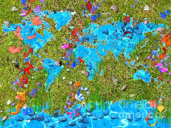 Inverted World Map by Daniel Janda