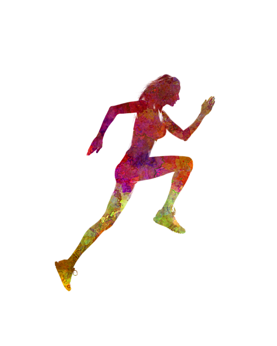 Female Runner Silhouette