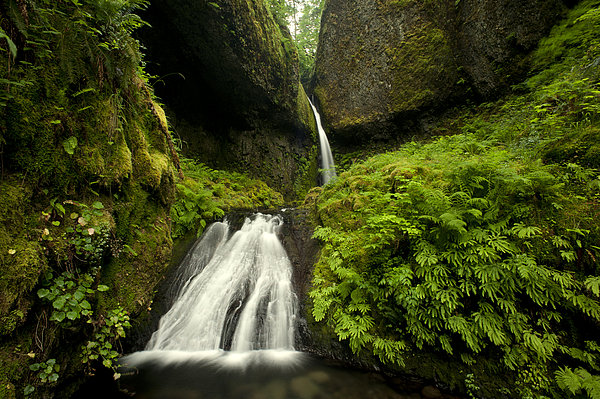 Waterfall Greeting Card by Patrick Wadle