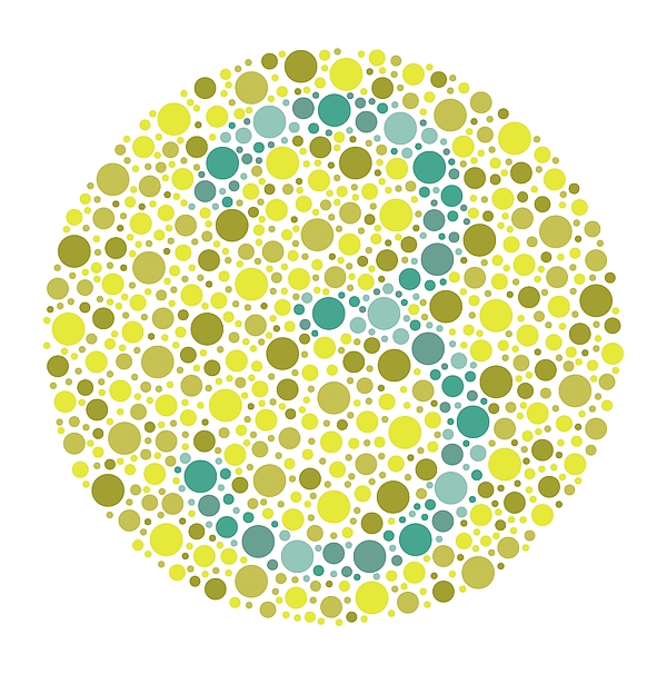 Colour Blindness Test Chart #265 Greeting Card by Science Photo Library