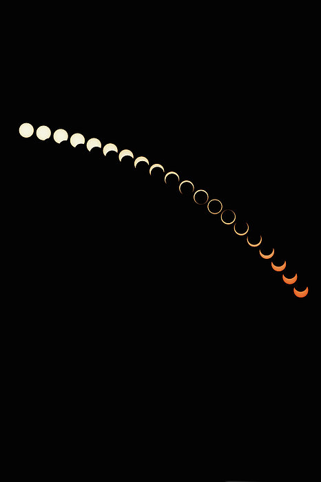 Annular Solar Eclipse Greeting Card by Siegfried Layda